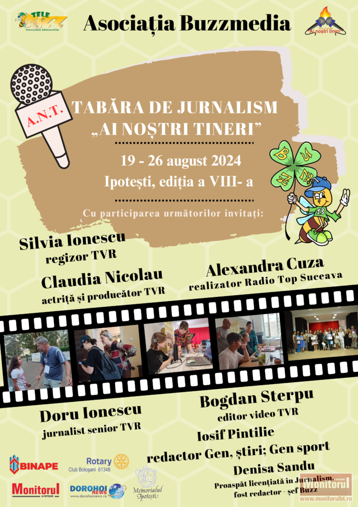 Tabăra de jurnalism „Ai noștri tineri” ajunge din nou la Ipotești ...